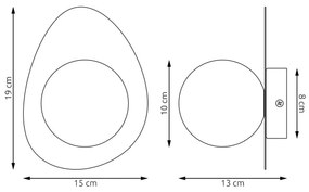 Nástěnné svítidlo OVO 1xG9/8W/230V šedá