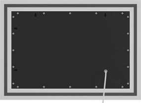 Koupelnové zrcadlo Jaffrey 50x70 bez Bluetooth – čiré sklo