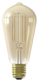 Chytrá závěsná lampa mosazná s kouřovým sklem 30 cm včetně Wifi ST64 - Kulička