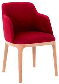 Židle Lulu s opěradly Barva čalounění:: červená