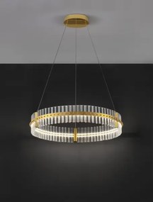 LED stmívatelný platinum zlaté moderní svítidlo Kezo