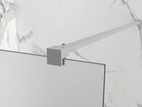 Erga Paris, sprchová zástěna Walk-In 150x200 cm, 8mm sklo námraza, broušená ocel, ERG-V02-PARIS-150x200-FR-BS