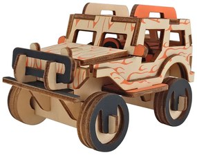 Woodcraft Dřevěné 3D puzzle Jeep