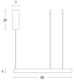 Zambelis 2006 závěsné LED stmívatelné svítidlo zlaté, 36W, 3000K, ø60cm