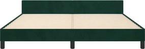 Rám postele bez matrace tmavě zelená 160 x 200 cm samet 3125949