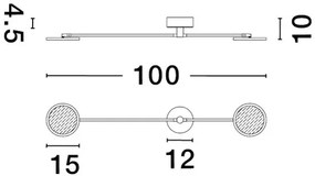 Designové nástěnné svítidlo Scope 100 černé