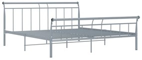Rám postele šedý kov 200 x 200 cm,  325050