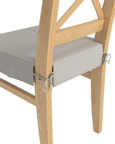 Sedák na židli IKEA Ingolf barva šedá látka pletený vzor