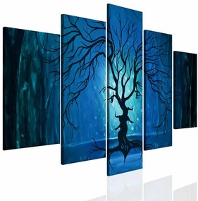 Obraz Dvě tváře přírody Blue Velikost (šířka x výška): 150x80 cm