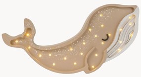 Ručně vyrobená LED lampa do dětského pokoje's funkcí časovače a dálkovým ovládáním Whale, stmívatelné