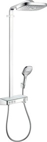 Hansgrohe Raindance Select E, Showerpipe 300 3jet s termostatem ShowerTablet Select 300, bílá/chromová, HAN-27127400