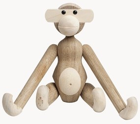 Designová dekorace z dubového dřeva Monkey, V 19 cm