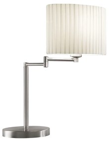 HILTON SAND stolní lampa leštěný nikl, výška 48 cm