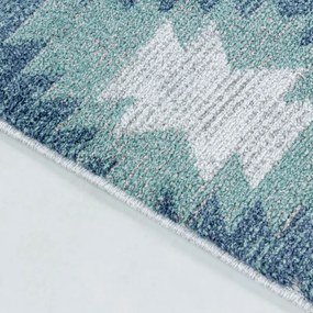 Ayyildiz, AKCE: 80x250 cm Kusový koberec Bahama 5153 Blue – na ven i na doma, modrá, chodba / předsíň