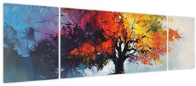 Obraz - Pestrobarevný strom (170x50 cm)