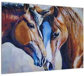 Obraz - Zamilovaní koně (70x50 cm)