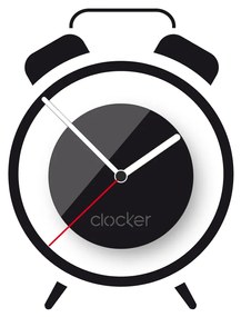 Clocker Nalepovací hodiny Alarm Barva ciferníku: Bílá