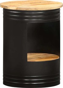 vidaXL Konferenční stolek 43 x 55 cm masivní recyklované dřevo [287487] Barva: Černá