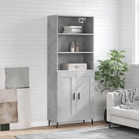 vidaXL Skříň highboard 69,5 x 34 x 180 cm kompozitní dřevo [3189974] Barva: Betonová šedá