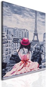 Obraz dáma v Paříži Velikost (šířka x výška): 90x120 cm