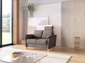XXXLutz DVOUMÍSTNÁ POHOVKA, textil, tmavě hnědá Sit & More - Pohovky - 000144019797