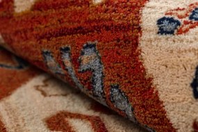 Koberec KESHAN, třásně 1250/53565 béžový / terakota