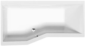 Polysan Versys asymetrická vana 170x85 cm akrylát levá 70111