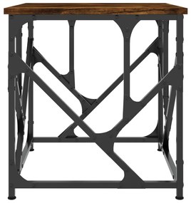 Konferenční stolek kouřový dub 45x45x47,5 cm kompozitní dřevo - Default Title