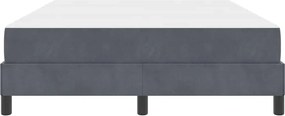 Postel s boxspringem s matrací Tmavě šedá 140 x 190 cm textil 3398690