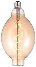 OnaDnes -20% Jantarově hnědá dekorativní žárovka Halo Design COLORS Mini Bubbles E27 4W