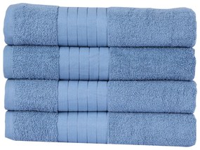 Modré bavlněné ručníky v sadě 4 ks 50x100 cm – Good Morning
