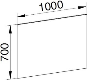 Mereo Mereo, Zrcadlo 1000x700x20 mm, CN694