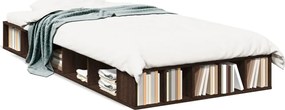 vidaXL Rám postele 100 x 200 cm kompozitní dřevo [3280512] Barva: hnědý dub