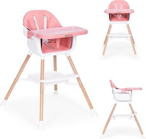 Dětská židlička 2v1 BABY ECOTOYS růžová