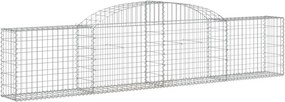 Klenutý gabionový koš 300x30x60/80 cm pozinkované železo 153503