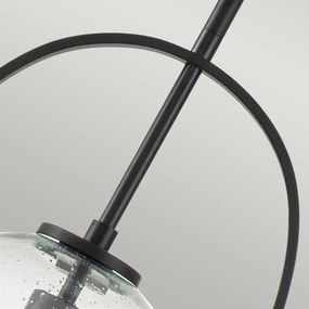 Designový lustr koule Elstead Somerset čiré sklo / černá