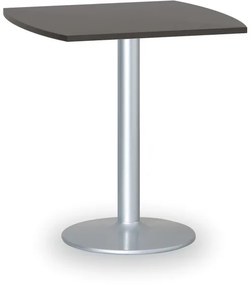 Konferenční stolek FILIP II, 660x660 mm, šedá podnož, deska wenge
