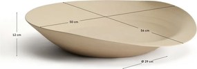 Keramický dekorační tác ø 53 cm Ebenor – Kave Home