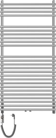 Mexen Sol, elektrické topné těleso 1200x600 mm + topná tyč 600 W, chromová, W125-1200-600-2600-01
