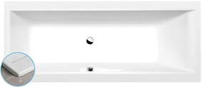 Polysan - Vana Cleo Slim,170x70x48 cm, bílá 74611S