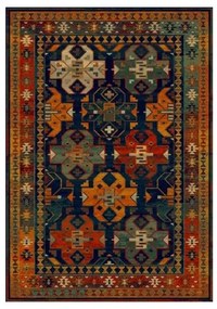 Kusový koberec vlněný Dywilan Omega Rohan Navy Modrý Vícebarevný Rozměr: 235x350 cm