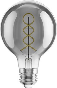 Mexen Vintis, LED filamentová žárovka E27, G80, 8 W, teplá bílá 2700K, kouřová, L165-E27-0827-70
