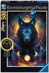 Ravensburger Svítící puzzle Měsíční vlk / 500 dílků / od 12 let