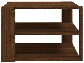 Konferenční stolek hnědý dub 60 x 60 x 40 cm kompozitní dřevo - Default Title