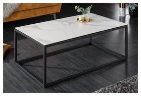Massive home | Konferenční stolek SYMBIOSE WHITE MRAMOR 100 CM keramika