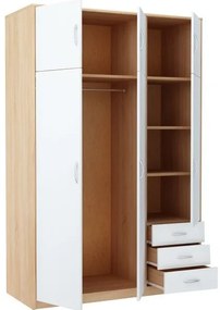 Casarredo Šatní skříň VIKA 6D3SZ dub sonoma/bílá