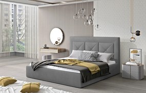 Cloe postel 200x200 kovový rošt/plynové písty/úložný prostor Materiál / Dekor: Paros 02