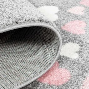 C.city Dětský koberec králíček s deštníkem šedá různé velikosti Rozměr: 160x225cm