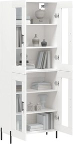 Skříň highboard bílá 69,5 x 34 x 180 cm kompozitní dřevo 3198281