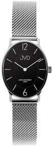 Dámské stříbrné oválné hodinky JVD J4163.4